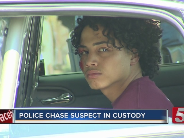 Suspect Flees After Striking Police Motorcycle Suspect Flees After Striking Police Motorcycle