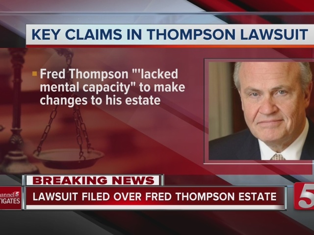 Sons File Lawsuit Over Fred Thompson's Estate