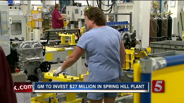 GM Invests $27M Into Spring Hill Plant