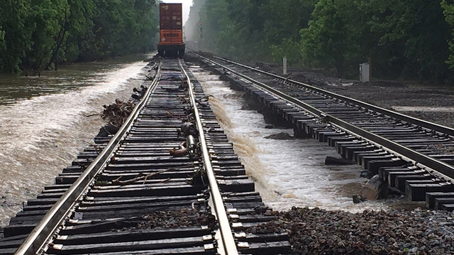 Railroad Washed Out In Floods, Damaging Home - NewsChannel 5 Nashville
