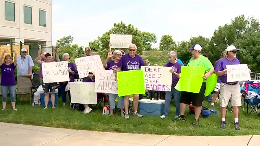 Protest Held For Tennessee School For The Deaf - NewsChannel 5 Nashville