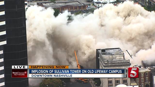 Sullivan Tower Imploded In Downtown Nashville